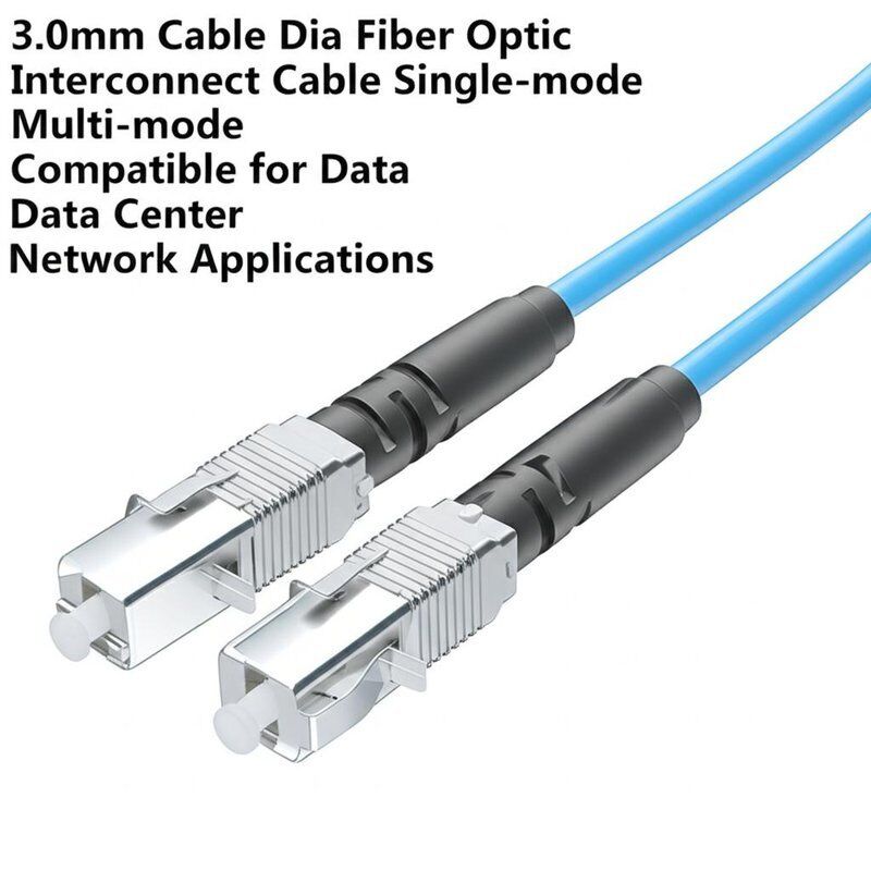 3.0mm Cable Dia Fiber Optic Interconnect Cable Single-mode Multi-mode ...
